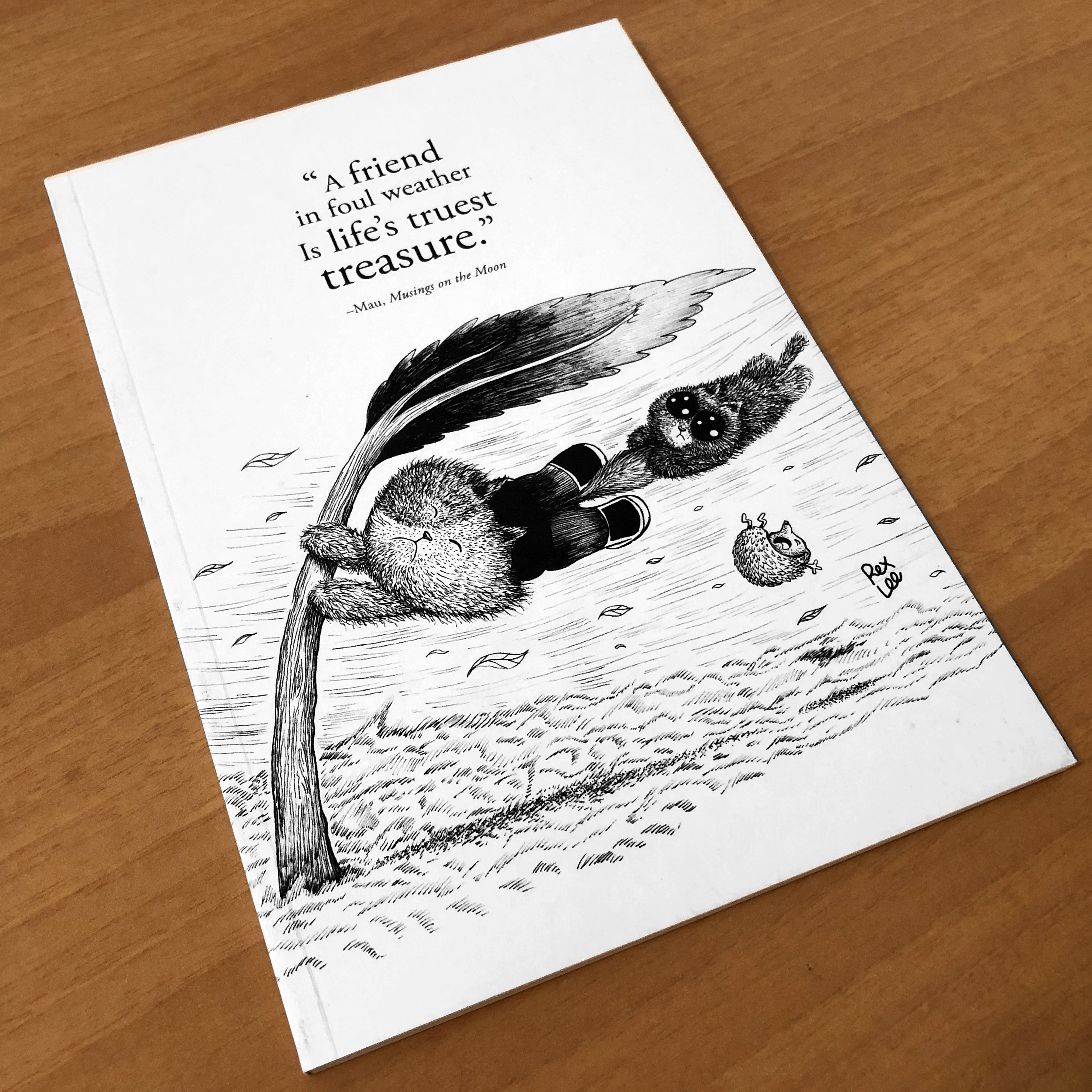 Foul weather friends (A5-sized notebook) – MySpaceCats