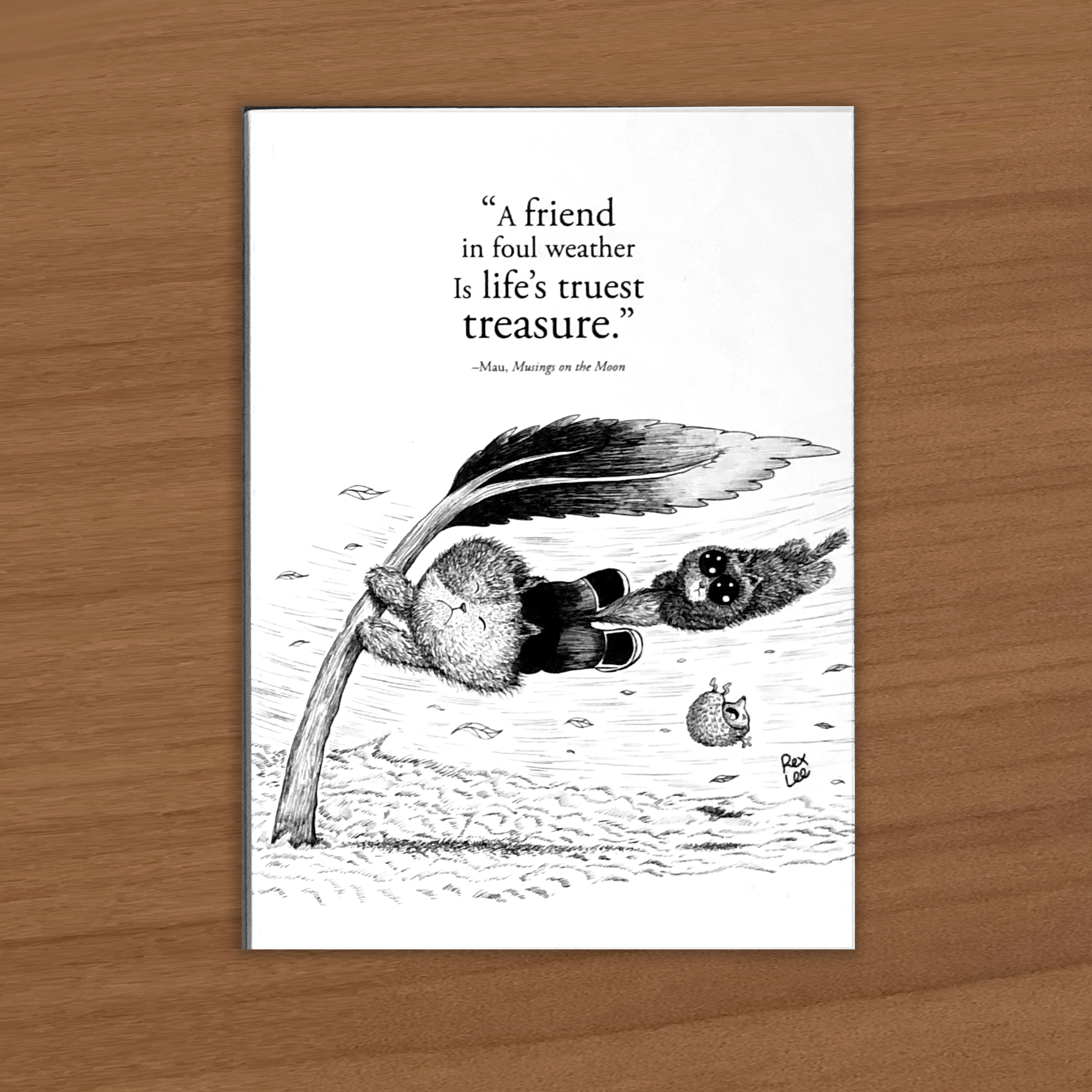 Foul weather friends (A5-sized notebook) – MySpaceCats