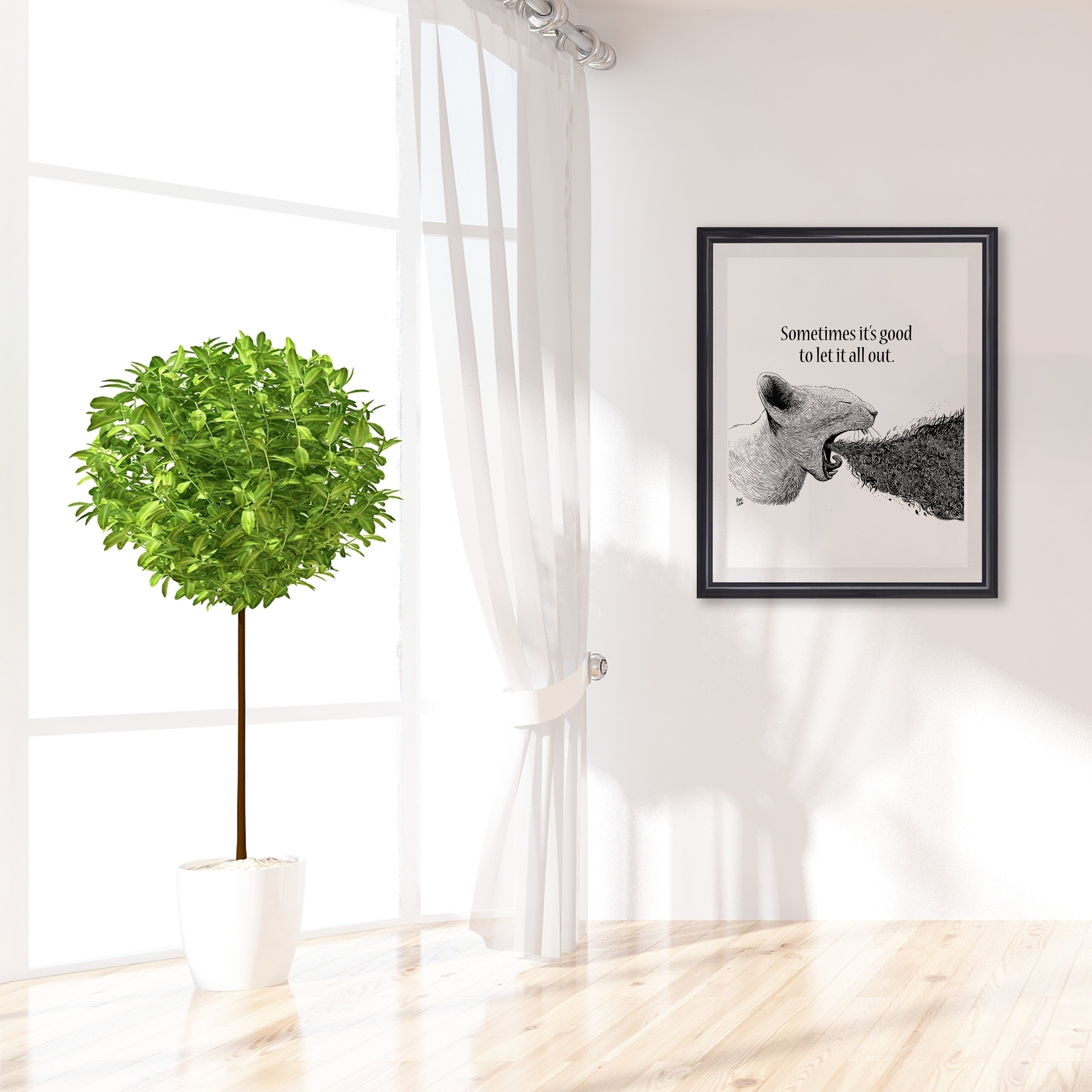 Let it Out (A2-sized Poster) – MySpaceCats